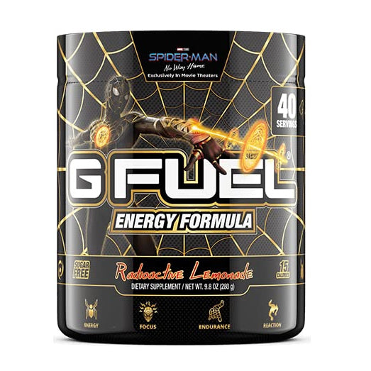 G Fuel Spider-Man Radioactive Lemonade Black & Gold Energy Formula (40 ...